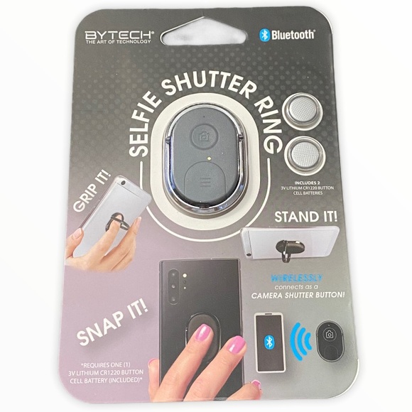 Bytech | Accessories | Black Universal Bluetooth Selfie Photo Shutter ...